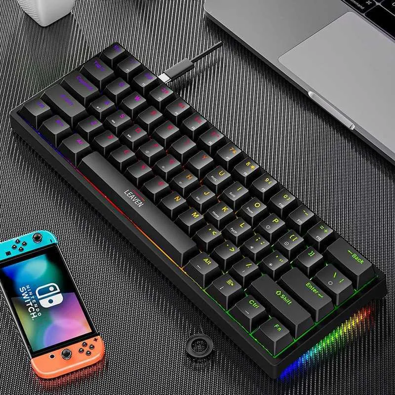 Mini Backlit RGB Gaming gaming keyboard Kit - USB...