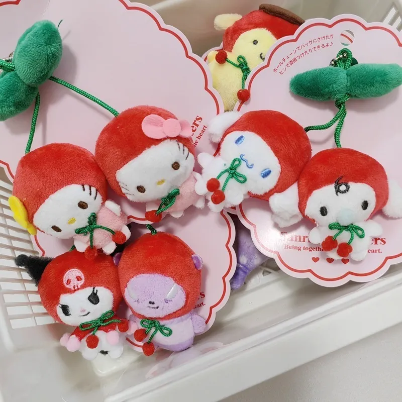 Plush Keychains My Sweet Piano Cherry Plush Keychain Brooch Pochacco ...