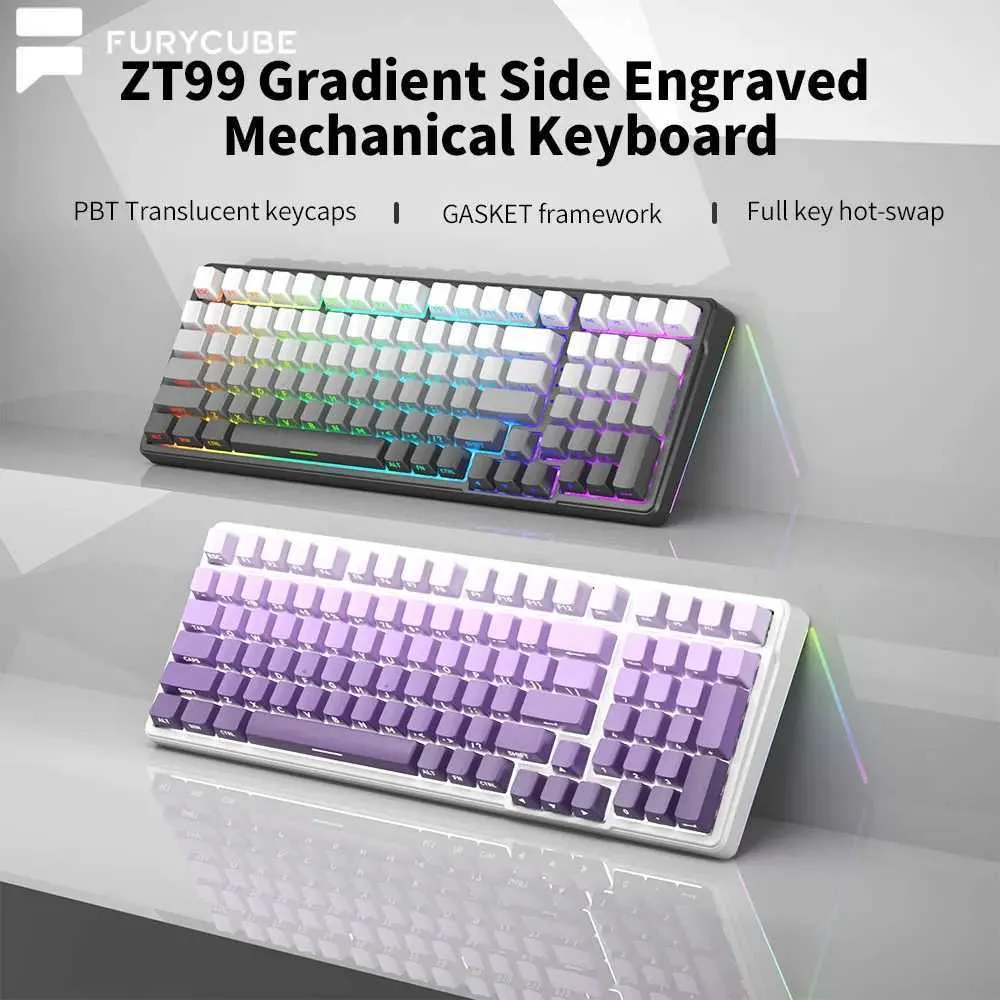 Premium Hot Swap Mechanical Keyboard: Wireless/Wired, RGB, Full Key ...