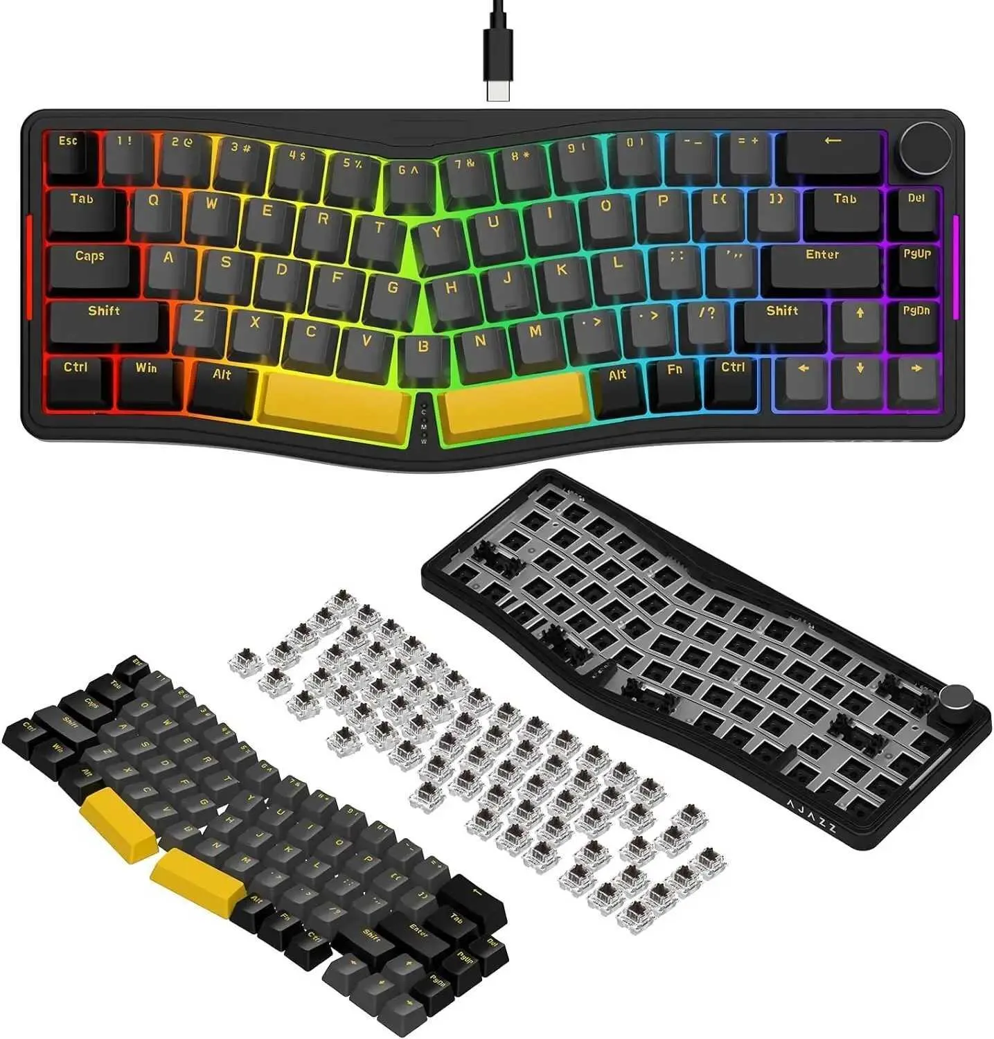 Mambasnake X ATTACK SHARK 68 Keys Wired Mechanical Gaming Keyboard ...