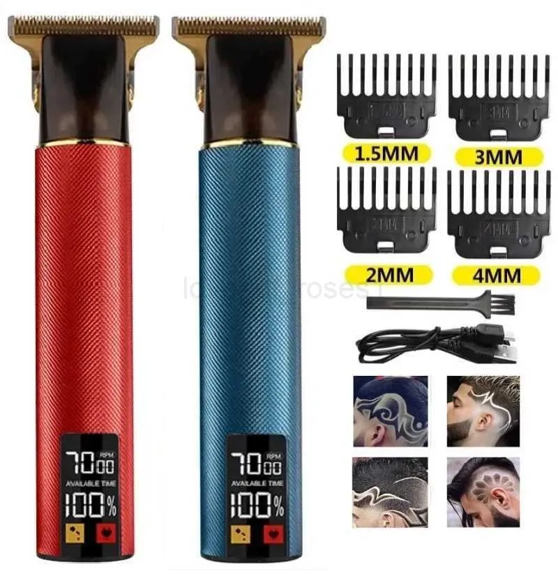 Professional Hair Clipper & Trimmer Kit - Digital Display, USB Charging ...
