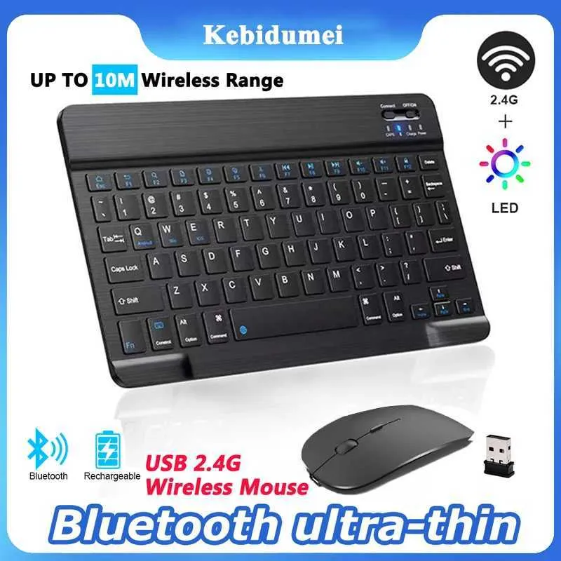 PCM240715 Mini Bluetooth Wireless Keyboard And Mouse Set Rechargeable English Keyboards For ...