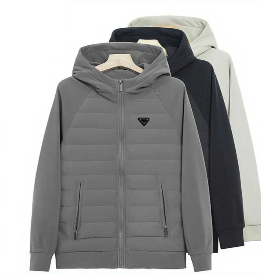 Men's Winter Hooded Jacket: Warm Cotton Coat, Casual Outdoor Outerwear ...