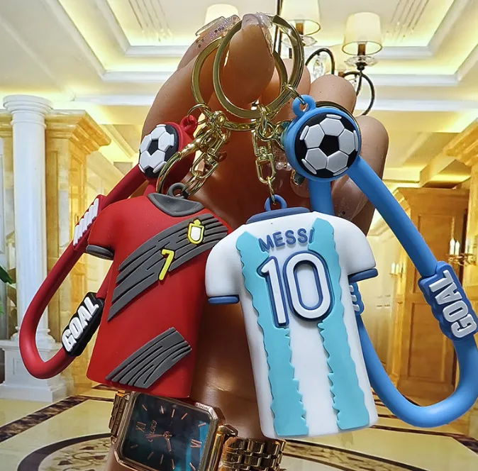 Luxury Football Soccer Star Keychains Fashion Trendy Decoration ...