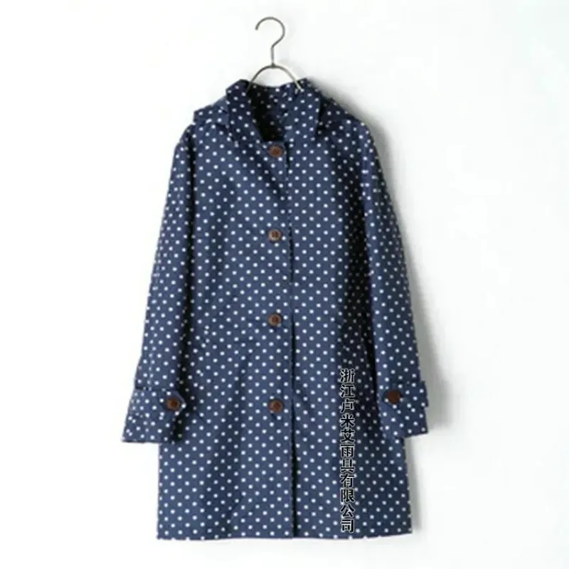 Lightweight Women's Floral Raincoat with Hood - Waterproof & Stylish ...