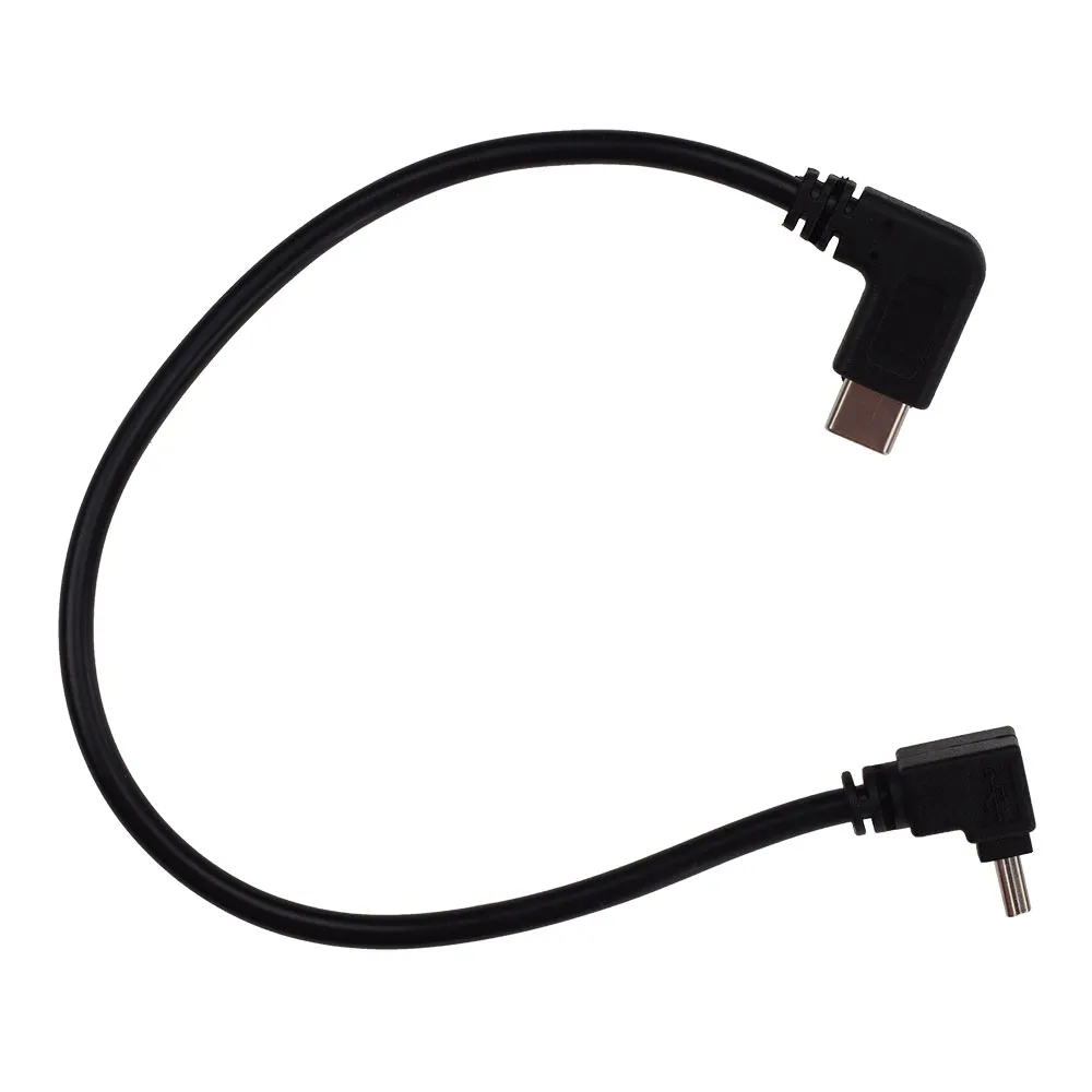 90 Degree Angled Type C Male To Mini USB 5 Pin Male Plug OTG Adapter ...