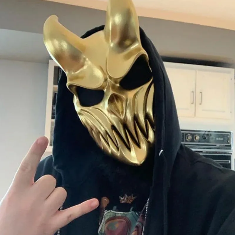 Cosplay With Mask Terrifying Full Face Mask Prop For Halloween, Costume ...