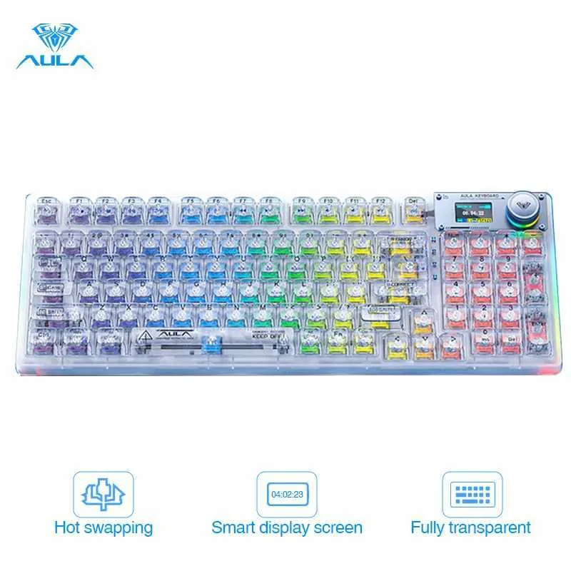 Compact Mechanical Keyboard Wireless Bluetooth Hot Swappable Design ...