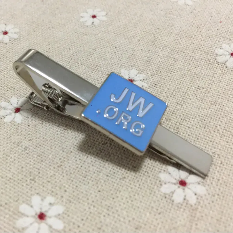 DHgate.com:JW.org Blue Enamel Square Tack Tie Bar Clip for Men, Metal ...