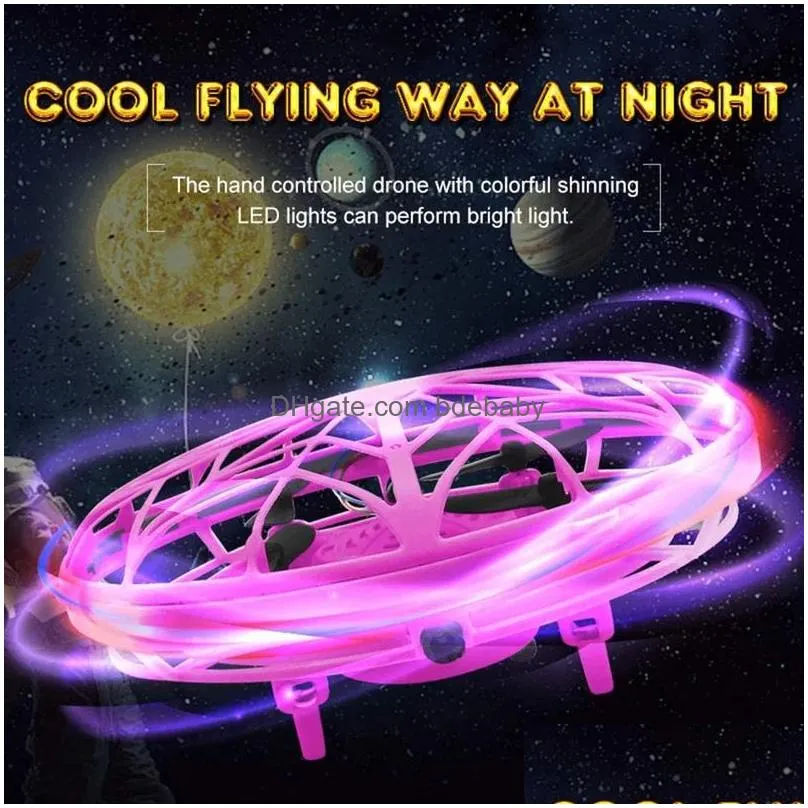 Hand Controlled Electric RC Flying Ball Advanced Light Helicopter Mini ...