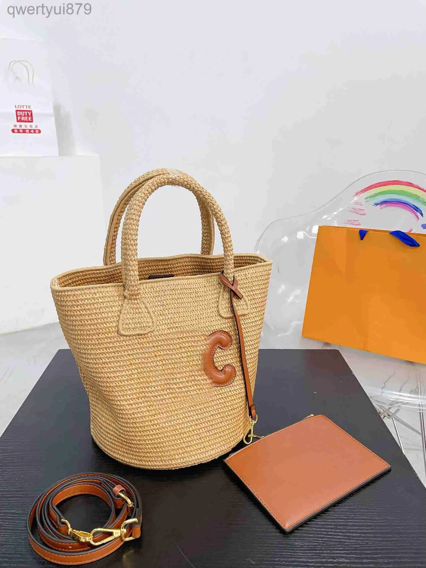 Luxury Designer Straw Tote Bag For Women Perfect For Beach, Travel ...