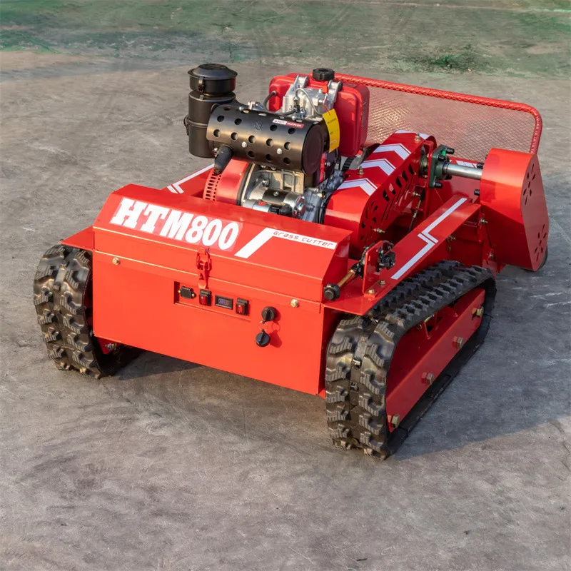 All-Terrain Remote Control Lawn Mower HTM800 - Automatic Crawler ...