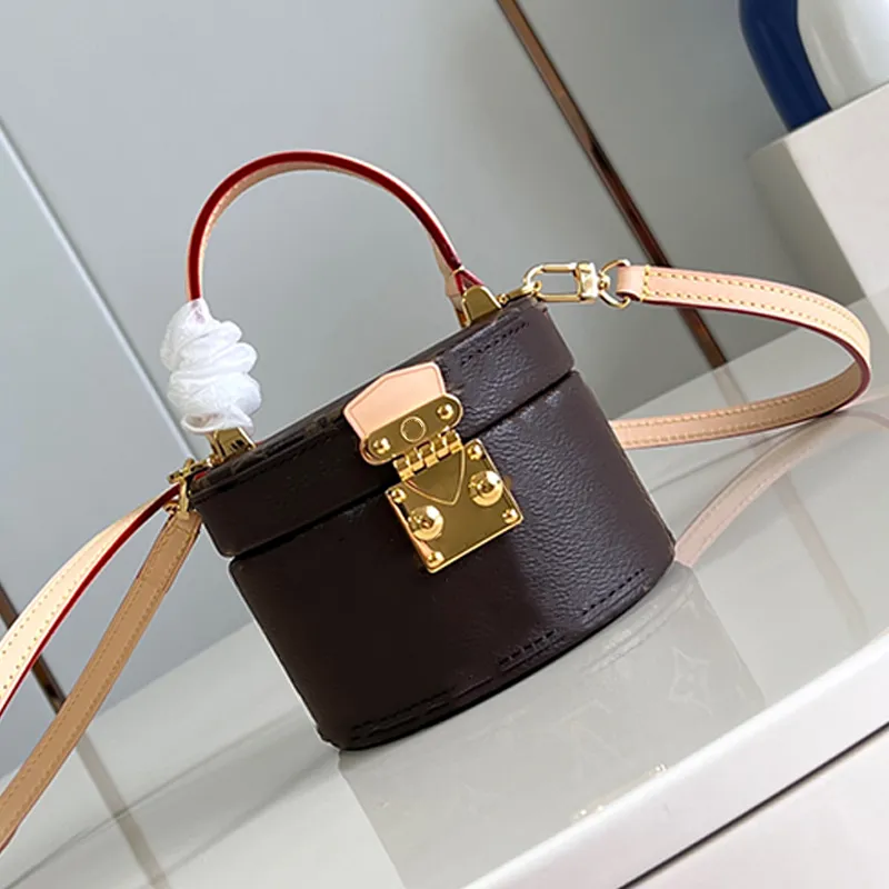 Round Bucket Designer Bag Tote Bag Canvas Letter Cross Body Designer ...