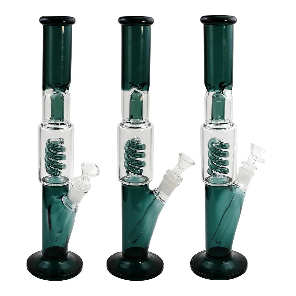 Antique Clear Glass Tornado Perc Bong With Cyclone Base 13.9ft Tall ...