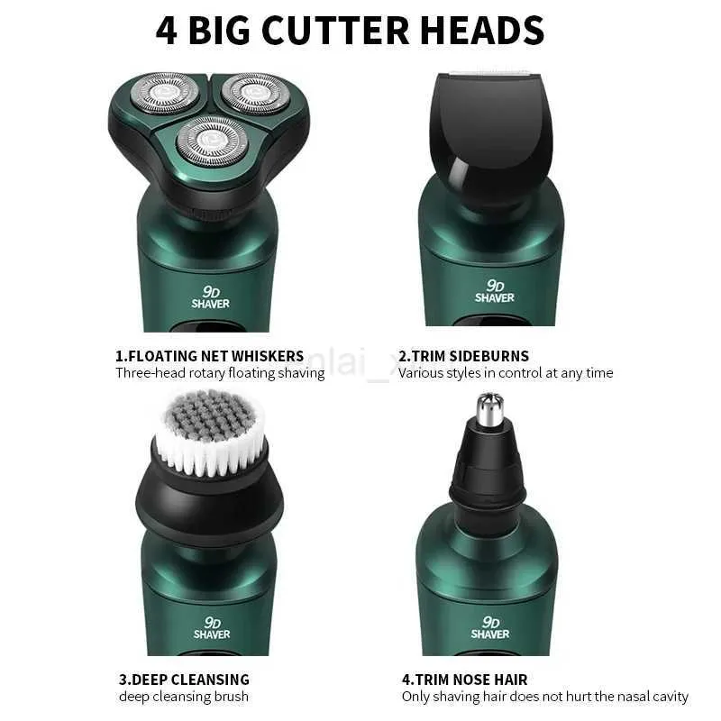 Premium Multi-Grooming Kit: Shaver, Clipper, Nose Trimmer & Brush ...