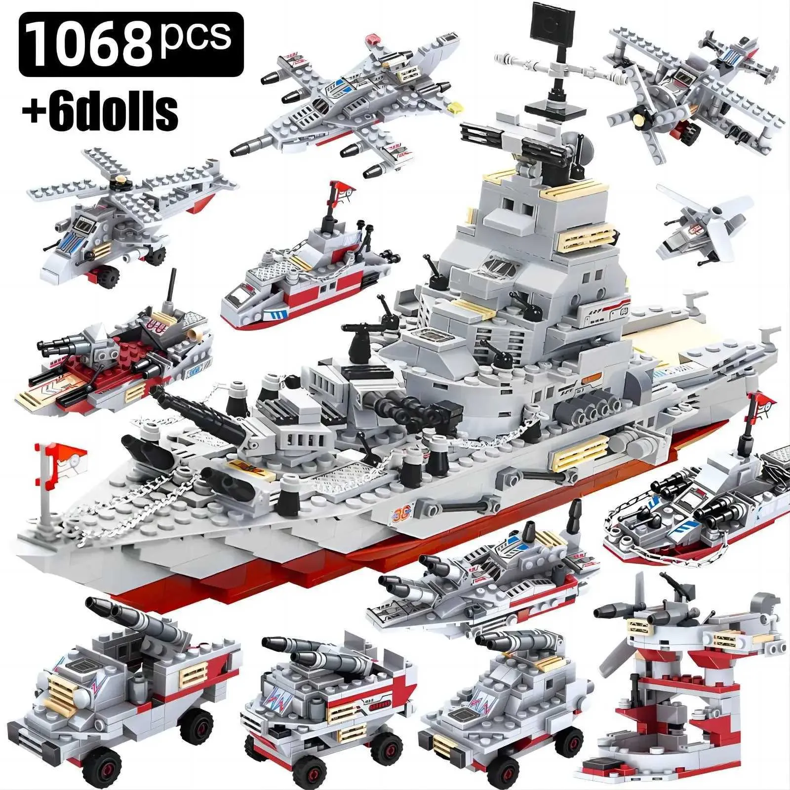 Navy War Chariot Ship Block For Building Set Army, Boat, Plane Model ...
