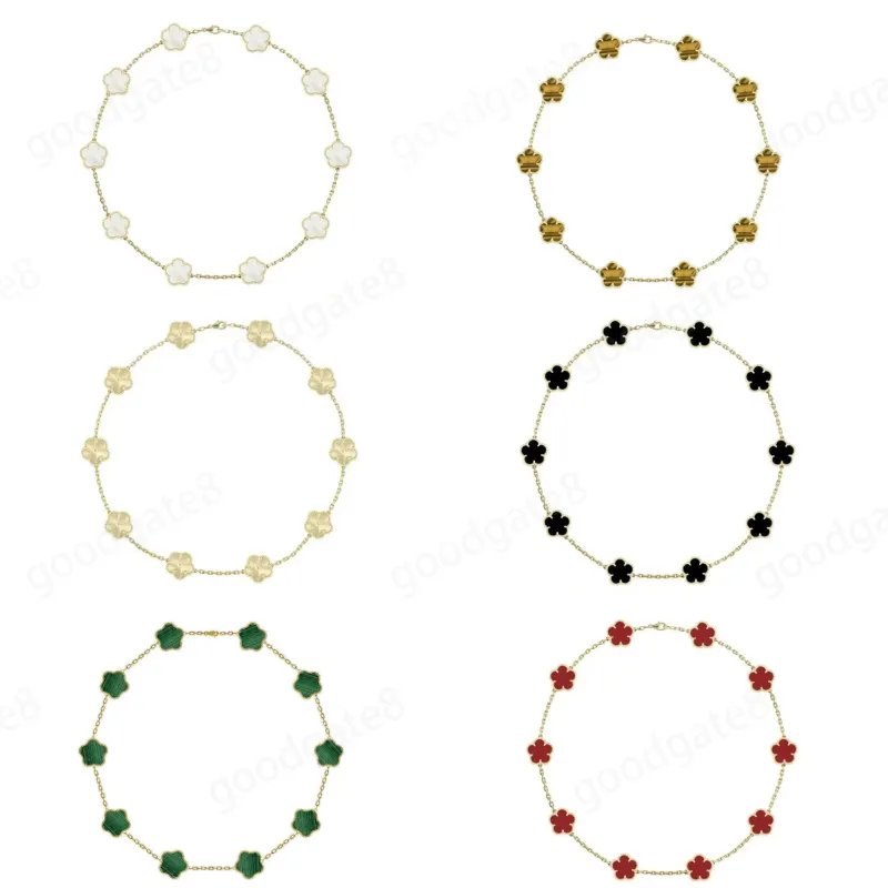 10 Flower Four Leaf Clover Necklaces Designer Necklaces Women Designer ...