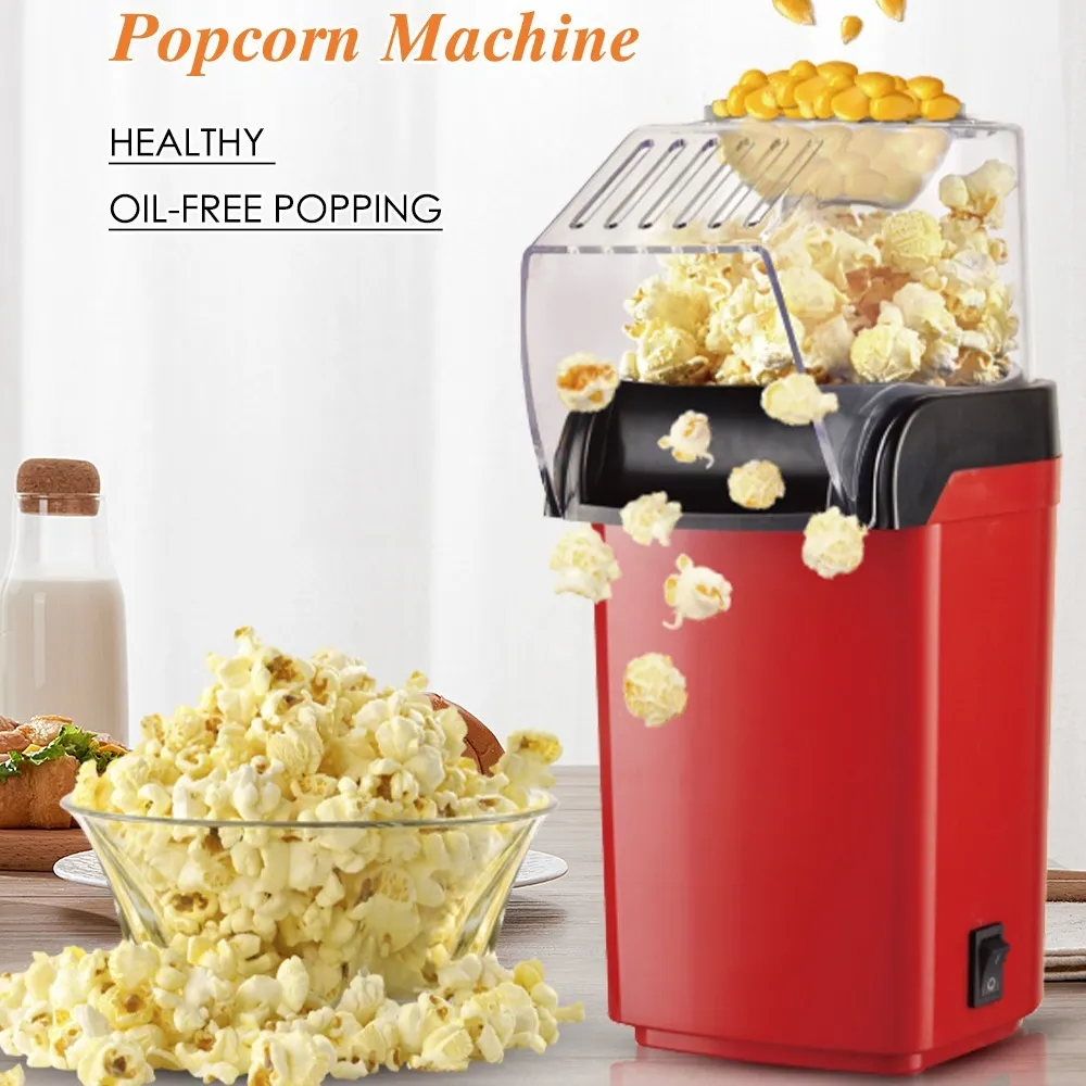 DHgate.com:Electric Mini Automatic Popcorn Maker for Home Kitchen - Red ...