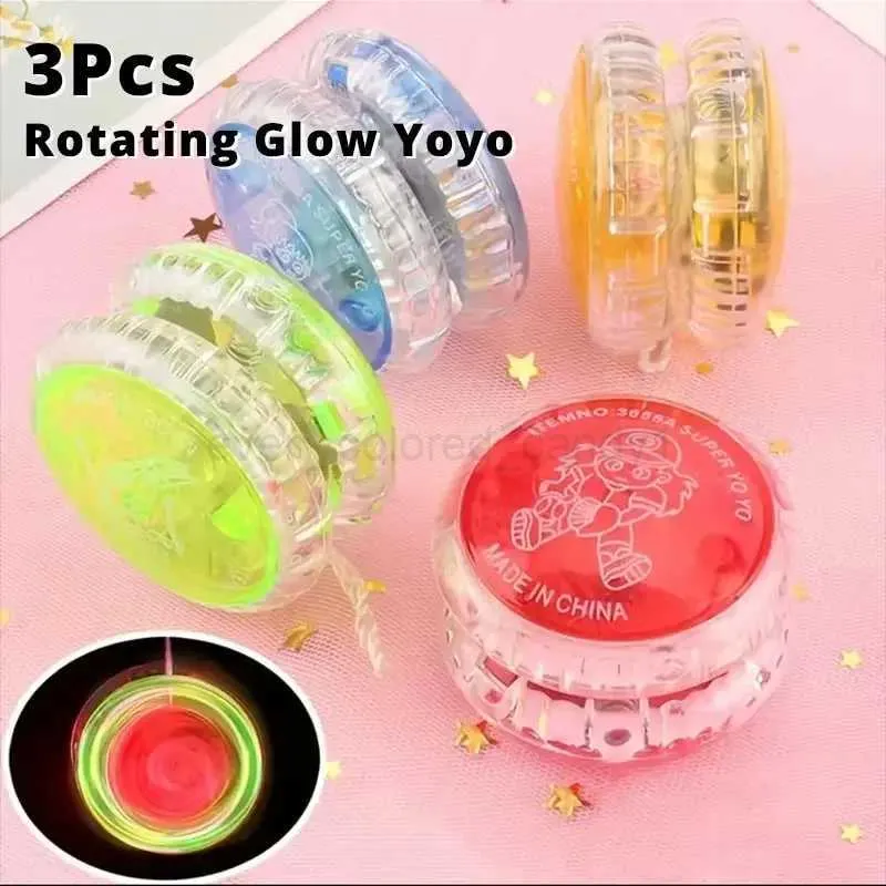 3-Pack Light-Up Yo-Yo Balls for Kids - Glowing Yo Yo Toys, Fun Skill ...