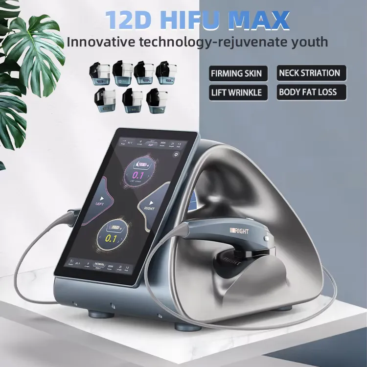 HIFU Body & Face 12D MAX Treatment Skin Rejuvenation Collagen Remodeling HIFU SMAS Face Lifting ...