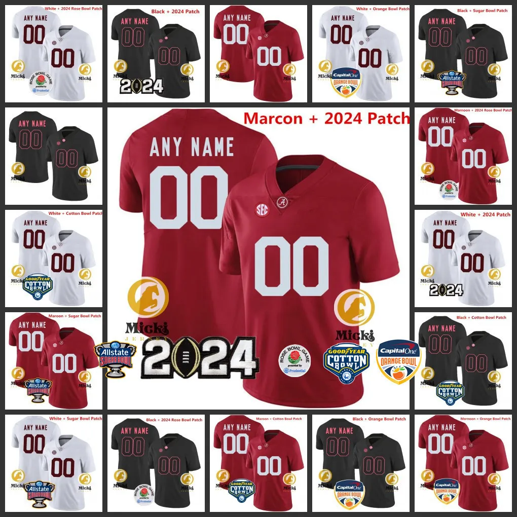 Custom Stitched Alabama Crimson Tide American Football Shirts Featuring ...