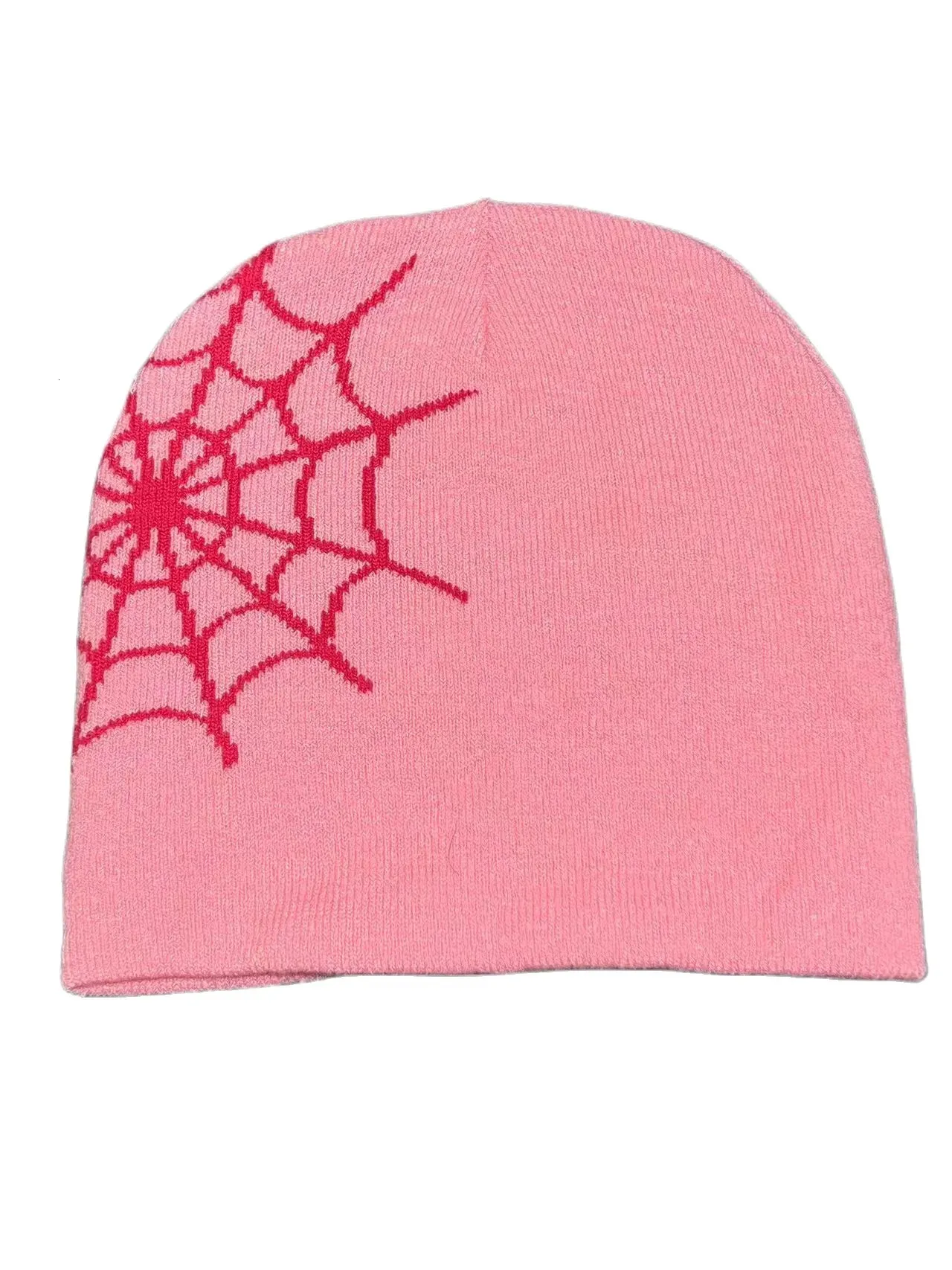 Unisex Knitted Confetti Beanie With Spider Web Pattern Warm Autumn ...