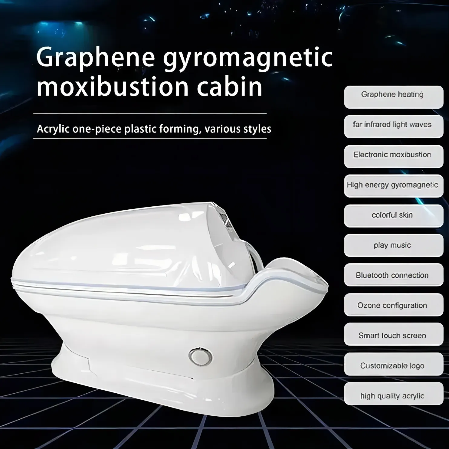 Ozone Spa Graphene Gyromagnetic Sauna Capsule: Therapy Spa Pod Beauty ...