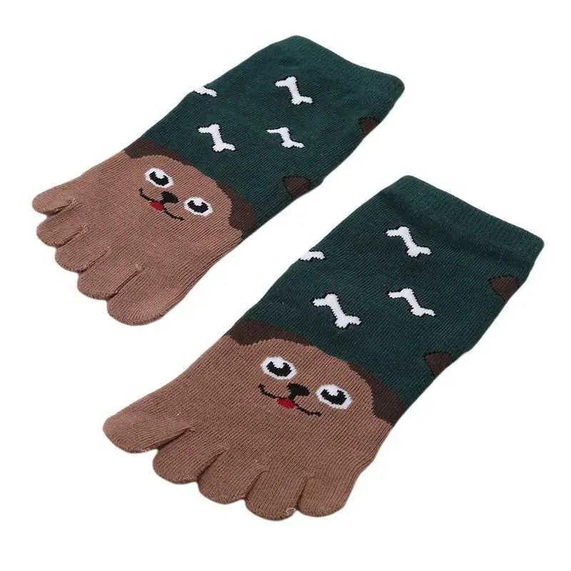 Cute Animal Toe Socks for Kids - Premium Cotton Five Finger Socks ...