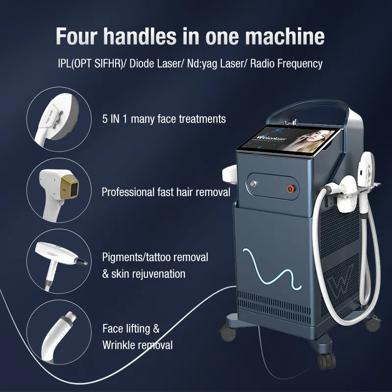 Multifunctional 5 In 1 Rf Body Slimming Machine: OPT IPL Laser Hair ...