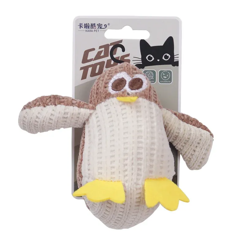 Natural Wood Knit Catnip Toys With Molar Toothpaste Branch For Safe ...