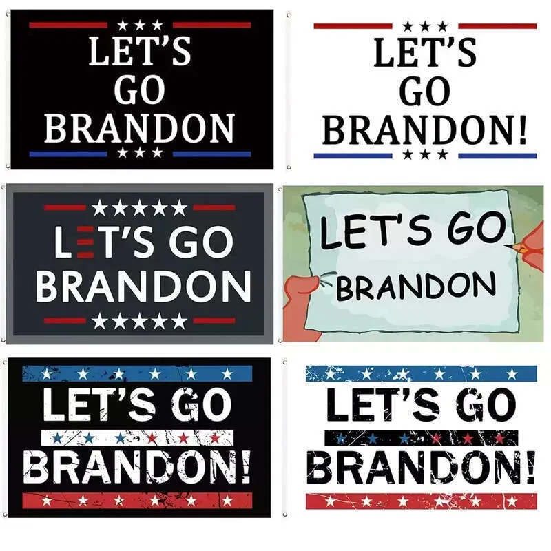 Custom Brandon Trump 2024 Lets Go Election Flag 150X90cm Outdoor ...