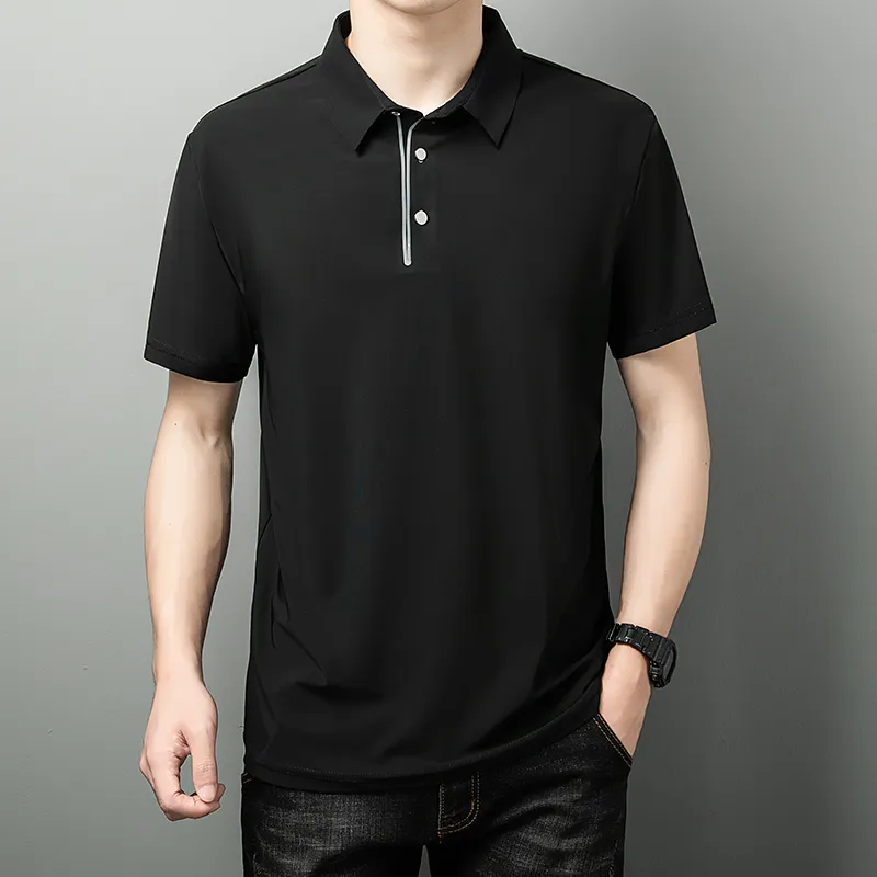 Ice Silk Short Sleeved Polo Shirt - Quick Dry, Casual & Versatile. Shop ...