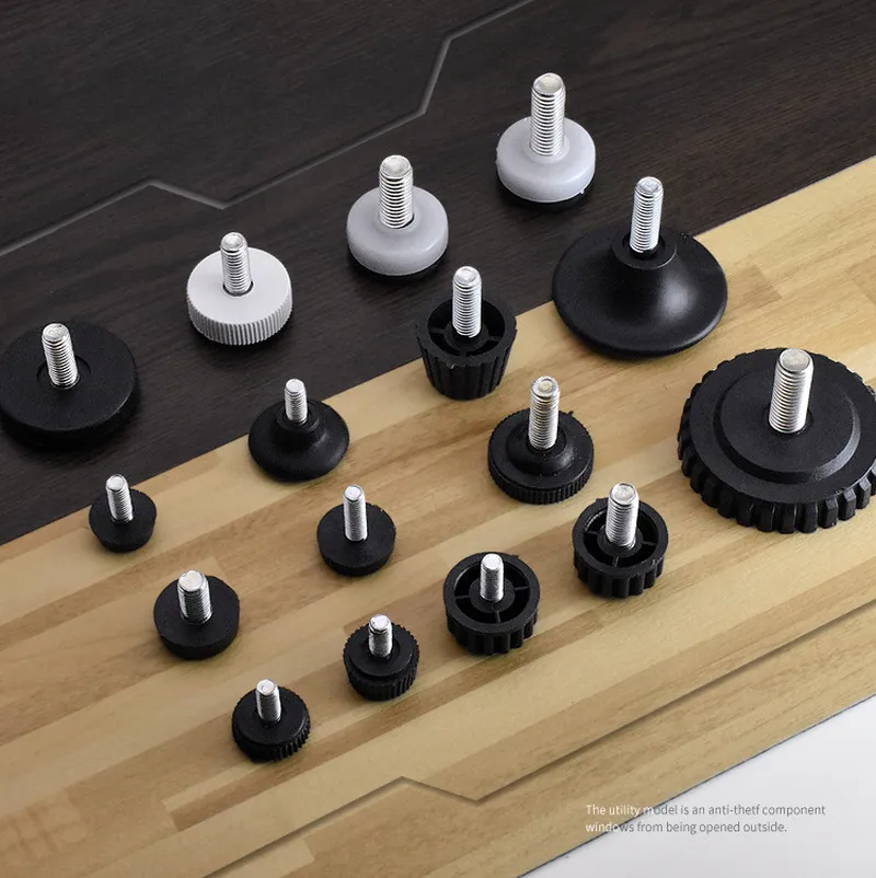 Adjustable Furniture Leg Levelers, 8 Pack Chair Leg Floor Protectors ...