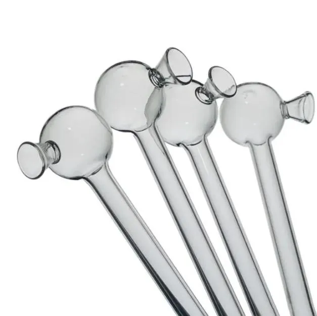 Jumbo Pyrex Glass Oil Burner Clear 6 Inch Concentrate Smoking Pipe From ...