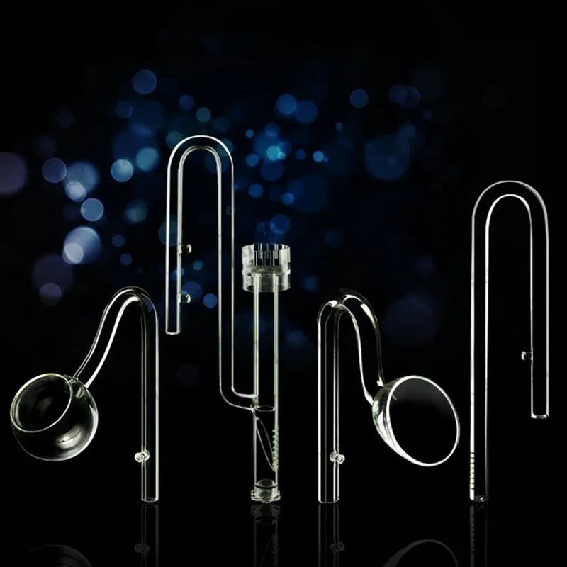 Glass Lily Poppy Voilet Inflow Outflow Pipe For Planted Fish Tanks 12 ...