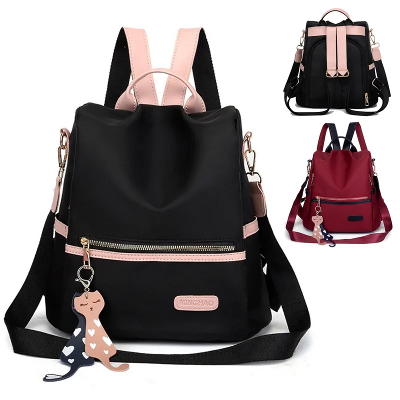 Oxford Cloth Women Anti-Theft Backpack Large Capacity Laptop Bag for ...