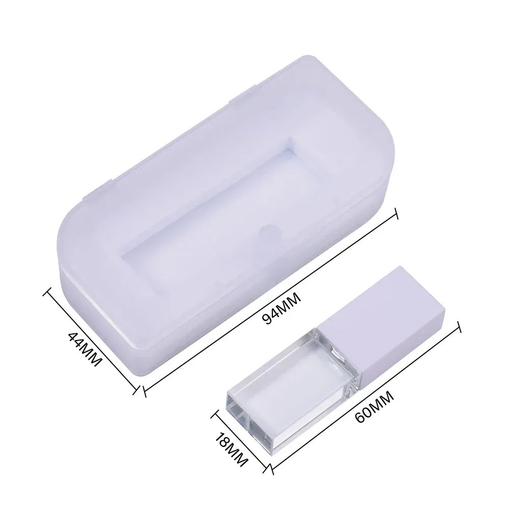 2024Crystal LED USB Flash Drive: Custom Logo 4GB-64GB Pen Drive for ...