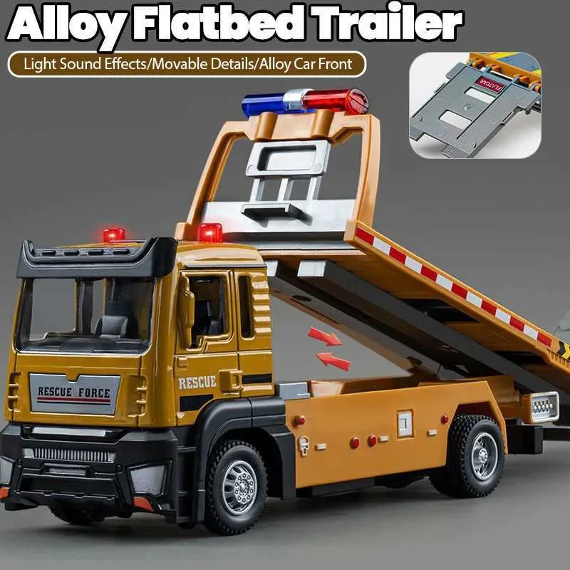 Alloy Truck Model 1/32 Diecast Flatbed Trailer Trucks... From Kam_wo ...