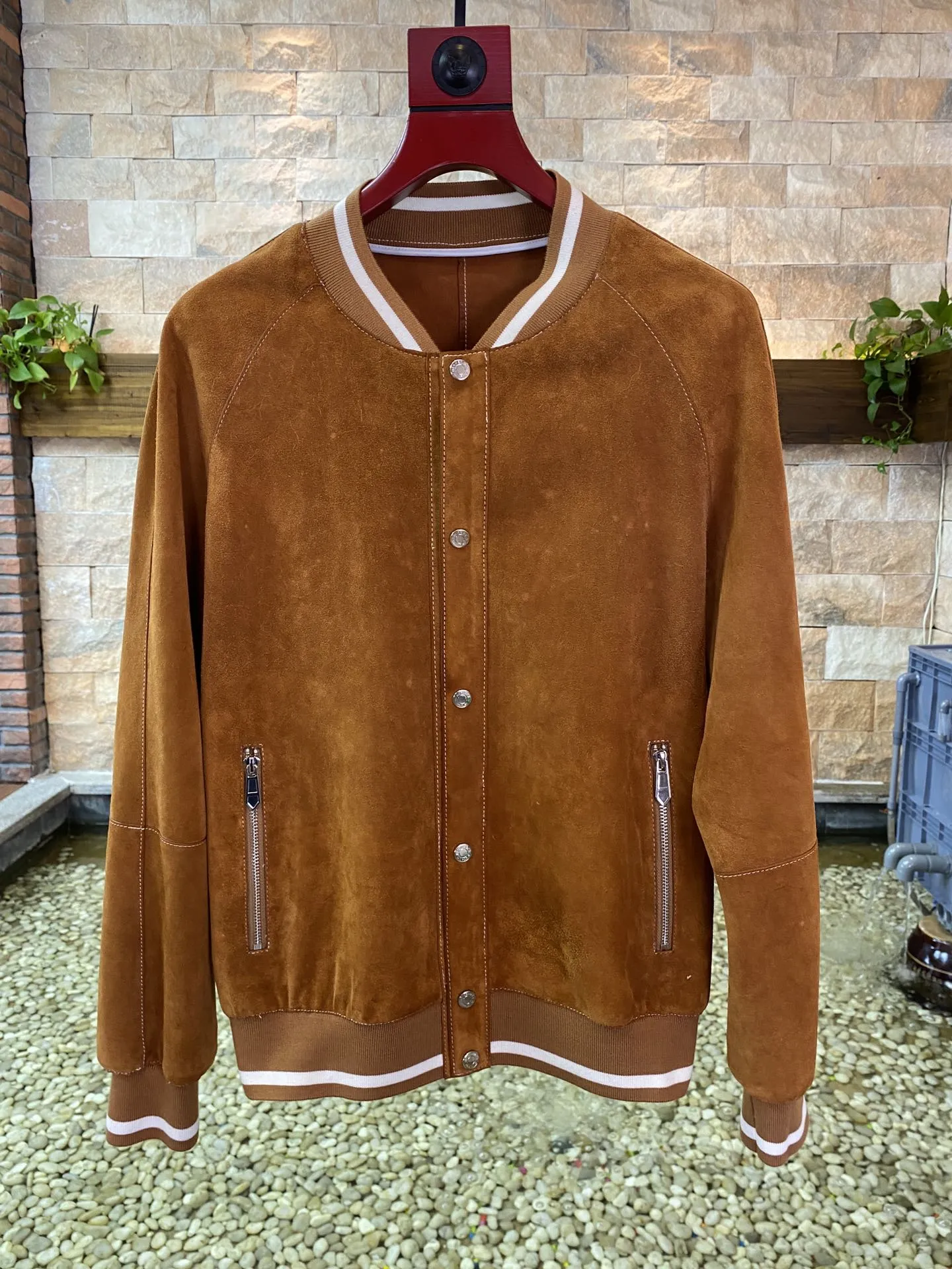 DHgate.com:Mens Leather Fur Jacket, Designer Luxury Gift, Winter Down ...
