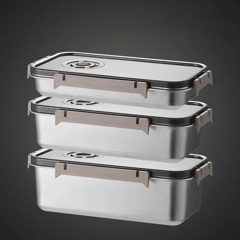 2024 Magnetic Stainless Steel Rectangle Food Storage Containers with ...