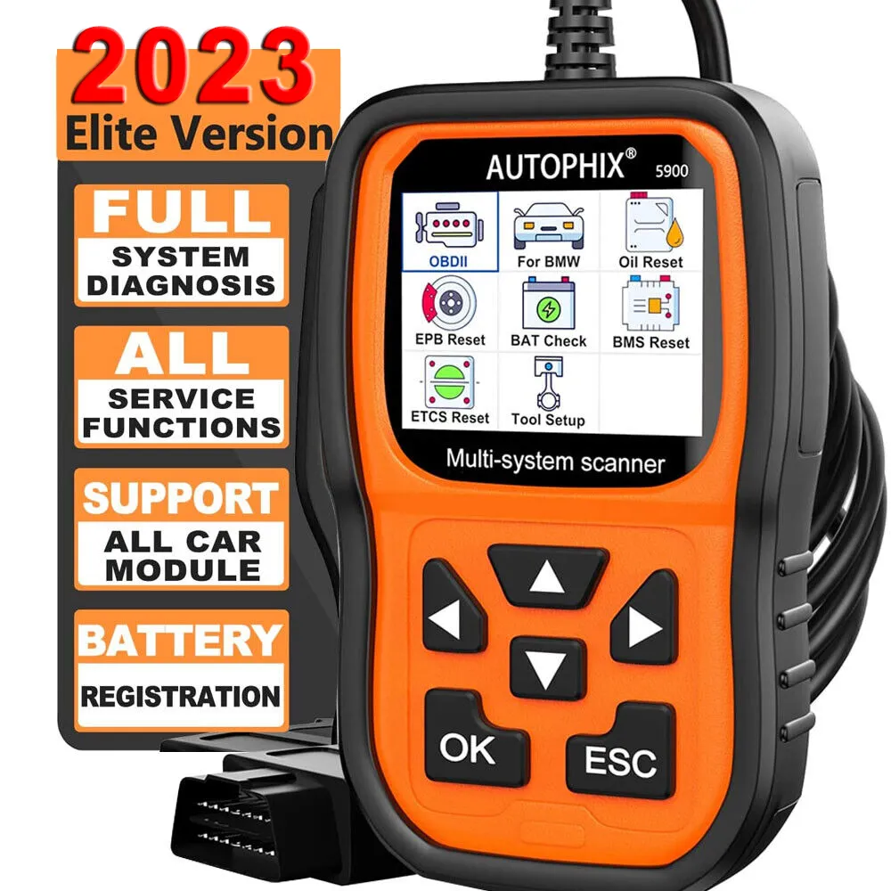 Autophix 5900 OBD2 Scanner: Oil, EPB, ETC, BMS Reset Code Reader for BMW & MINI Vehicles ...