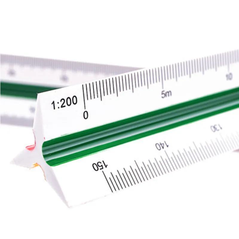 30cm Triangular Scale Ruler - Precision Alloy/Plastic Architect ...