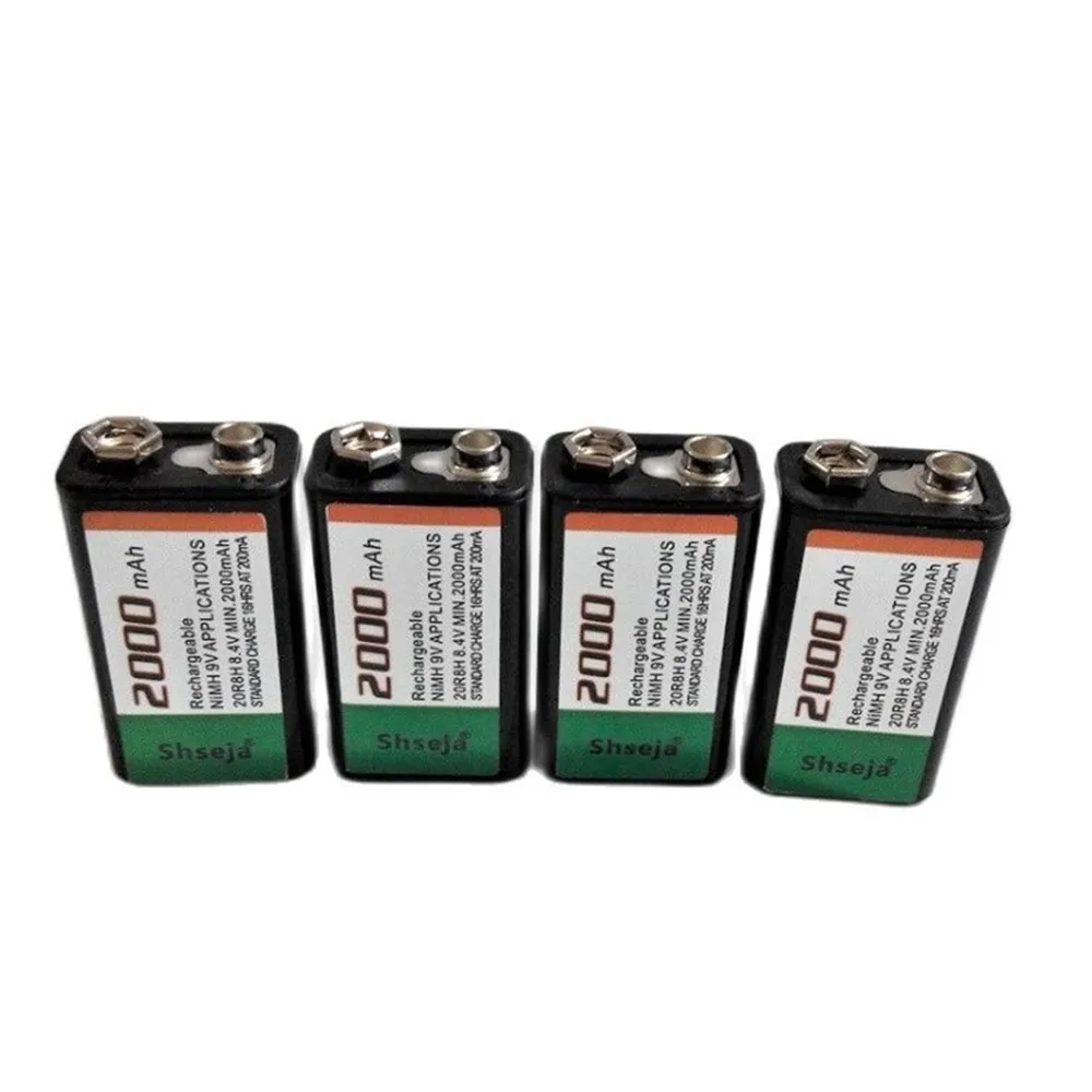 High-Capacity 9V Rechargeable Battery - 2000mAh Ni-MH Power for ...
