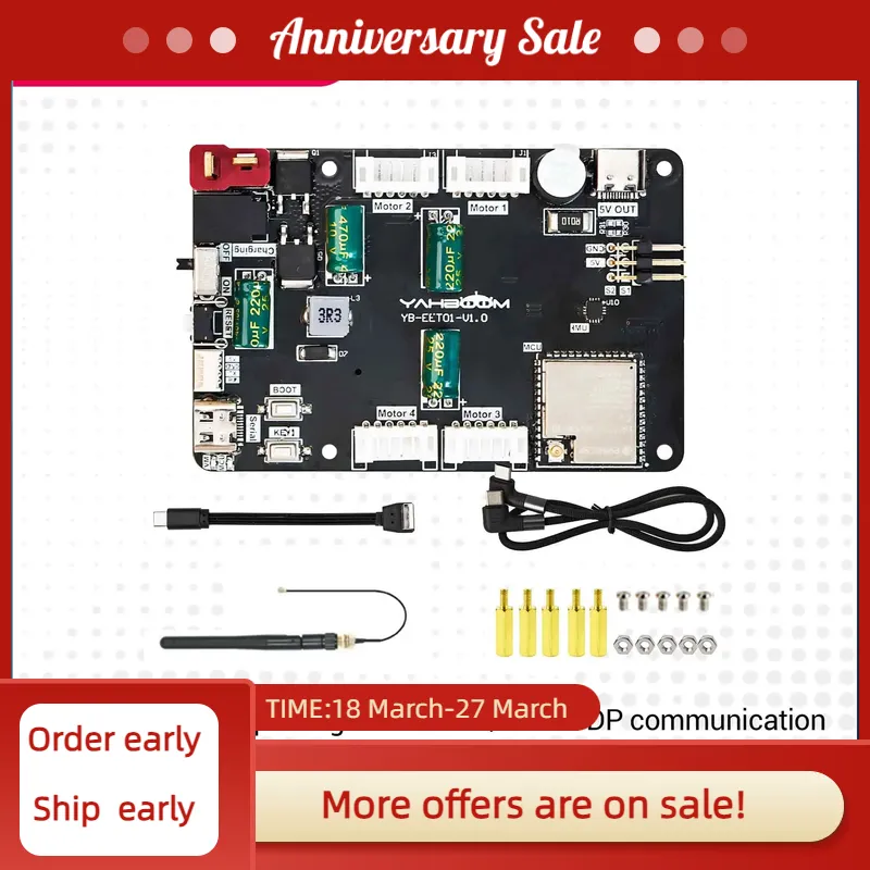 DHgate.com:ROS2 Robot Car Controller: ESP32, 6-Axis IMU, Motor Driver - Shop Now! Remote Control ...