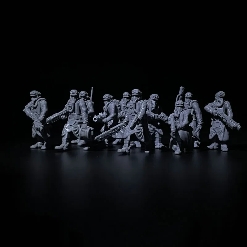 10 Unpainted Resin Model Kits: 28mm Tabletop Gaming Miniatures - Death Squad Engineers! Shop Now ...