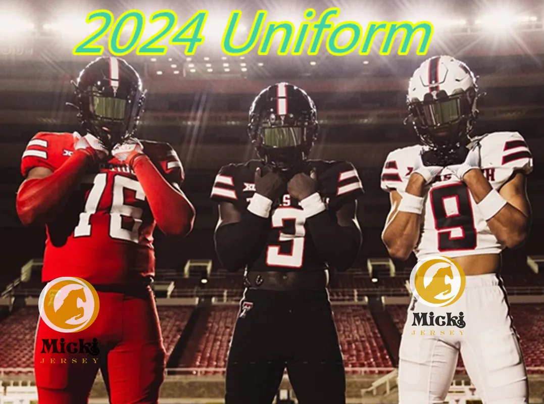 Custom Stitched TTU Custom Football Uniforms Featuring Wes Welker, Zach ...