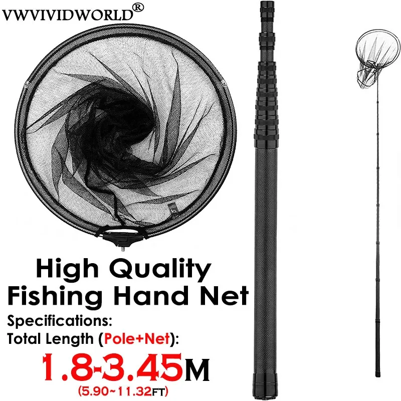 VWVIVIDWORLD Portable Carbon bait net - Foldable, Collapsible ...
