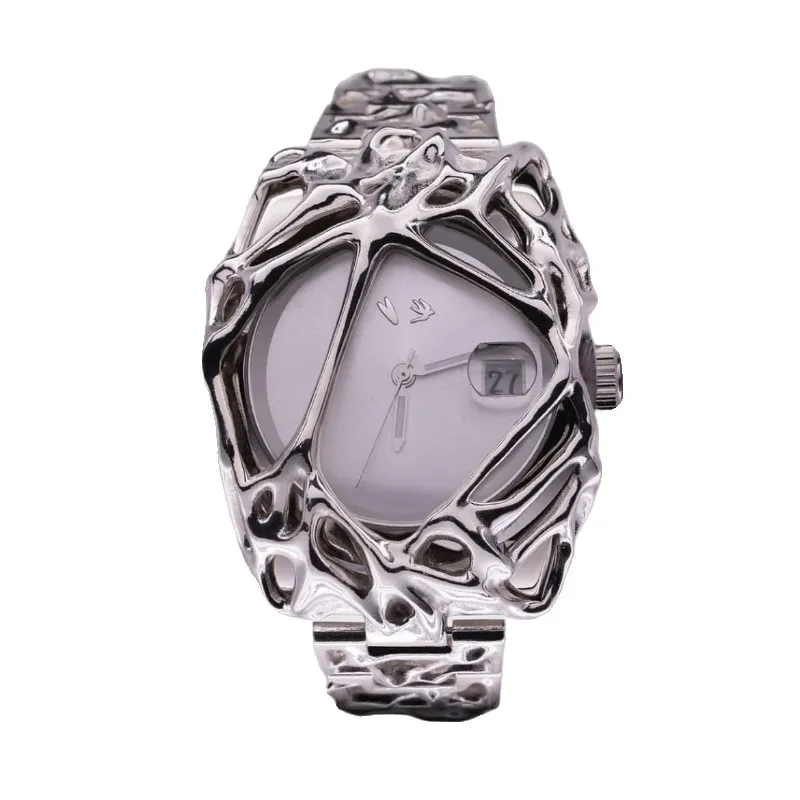 Processing Custom Design Alabaster Quartz Watch With Unique Claw Shape ...