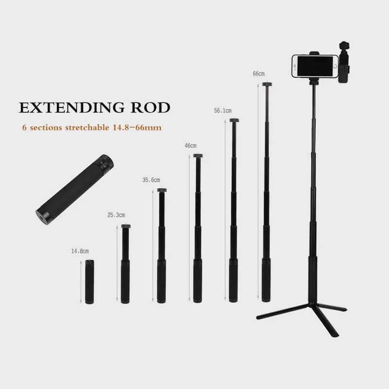 Compact Pocket Camera Tripod Selfie Stick Holder - Portable ...