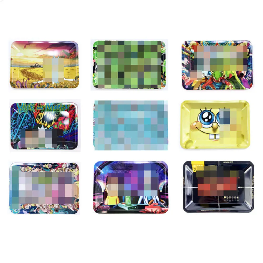 American Cartoon Style Smoking Rolling Tray Accessories 18 X 12.5cm TV ...